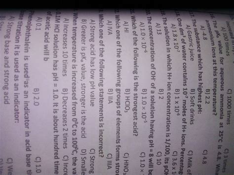 Phenolphthalein Is Used As An Indicator In Acid Base Til Rase Titration I