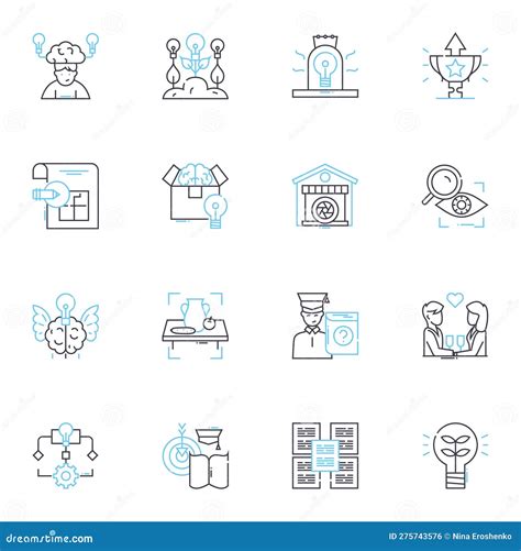 Artificial Intelligence And Robotics Linear Icons Set Automation