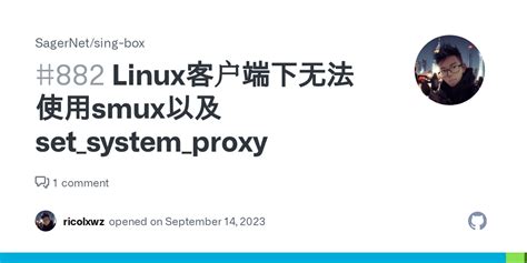 Linux客户端下无法使用smux以及setsystemproxy · Issue 882 · Sagernetsing Box · Github