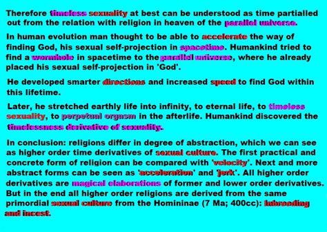 SexualReligion 55 The Time Derivative Of Sexual Culture