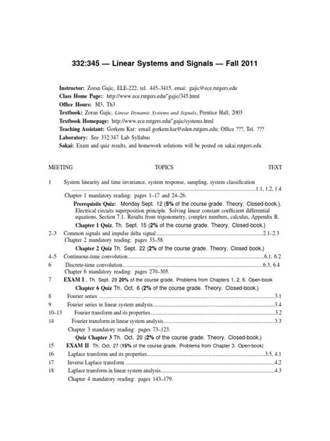 Linear Dynamic Systems And Signals 1 Pdf Laplace Transform Convolution