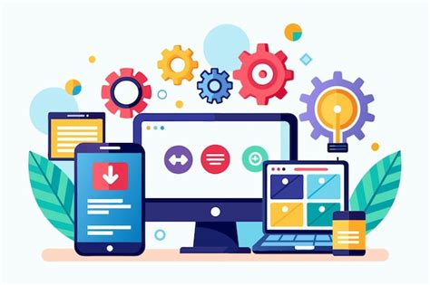 Premium Vector Adaptive Programming Icons Set Multi Device