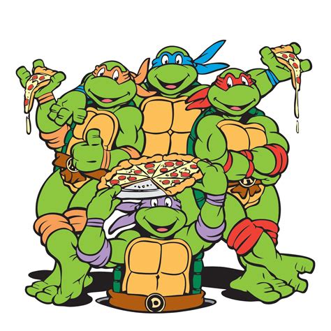 Teenage Mutant Ninja Turtles Pizza Group Die Cut Icon Officially Li