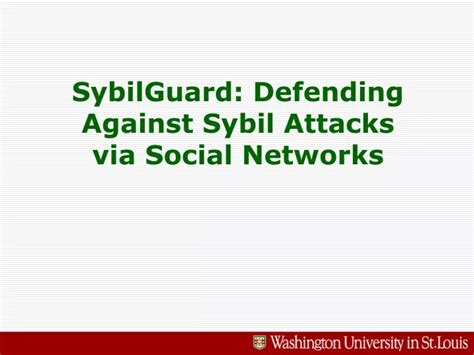 Ppt Sybilguard Defending Against Sybil Attacks Via Social Networks Powerpoint Presentation