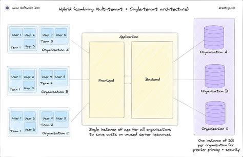 Hybrid Tenant Architecture Multi Single