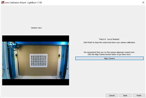Camera Calibration Lightburn Documentation