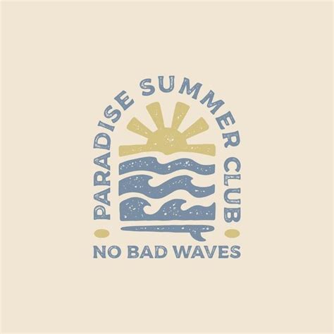 서프 클럽 서프 상점 서프 상품을 위한 빈티지 서프 디자인 템플릿 프리미엄 벡터 서핑 로고 서핑 디자인 비치 로고