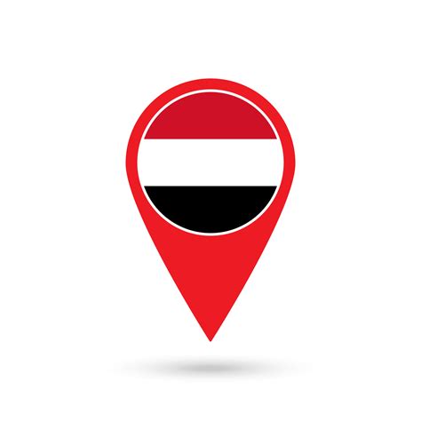 Map Pointer With Contry Yemen Yemen Flag Vector Illustration 6474576 Vector Art At Vecteezy