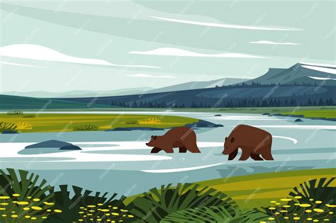 Premium Vector Landscape Design Vector Illustration