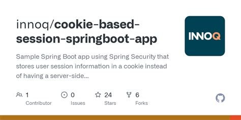 Github Innoqcookie Based Session Springboot App Sample Spring Boot