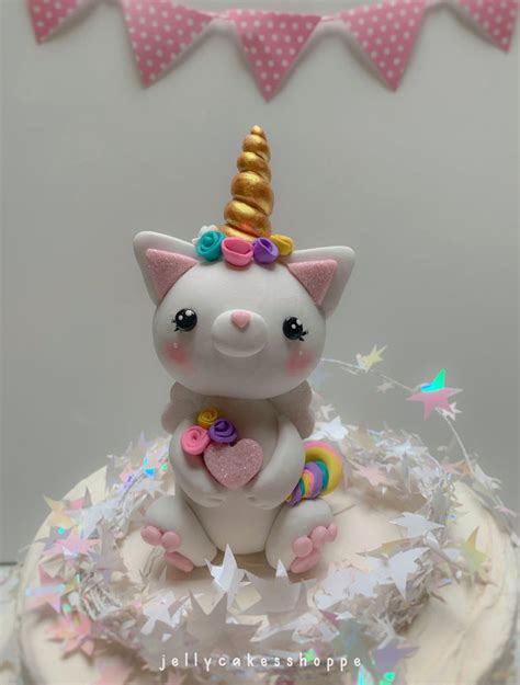 Kittycorn Cake Topper Jellycakesshoppe