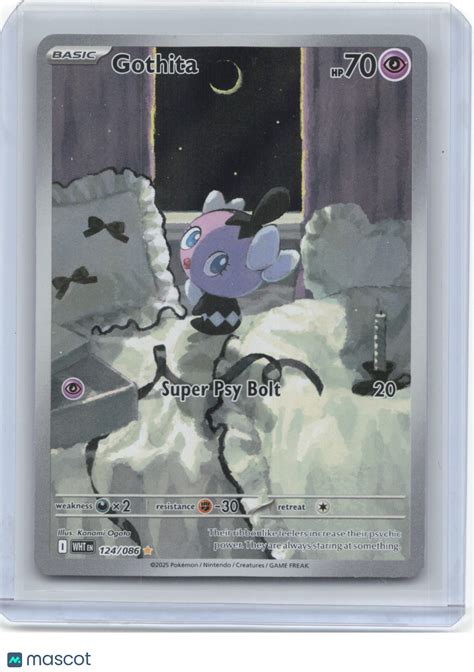 2025 Pokemon—gothita 12486 White Flare—illustration Rare Foil Papa