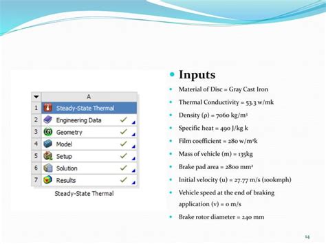 Thermal And Structural Analysis On Disc Brake Rotor With Drafting Using Catia Vba Ppt