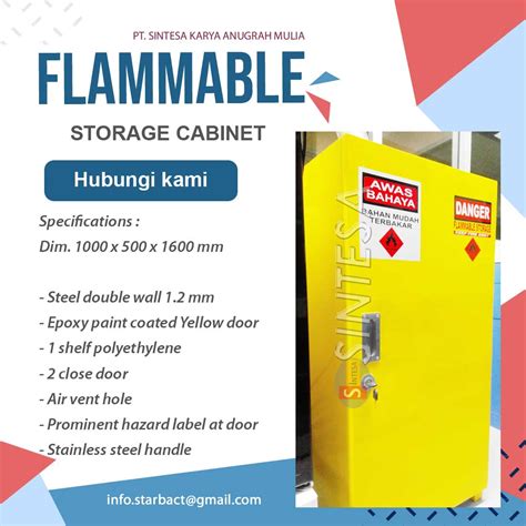 Lemari Penyimpanan Bahan Kimia Flammable
