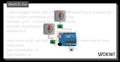 Stepper Motor And Button Copy Wokwi Esp32 Stm32 Arduino Simulator