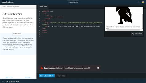 Need Helpthank You Make And Deploy A Website Codecademy Forums