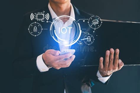 The Concept Of Internet Of Things Iot Devices And Network Connectivity Cloud Is An Integrated