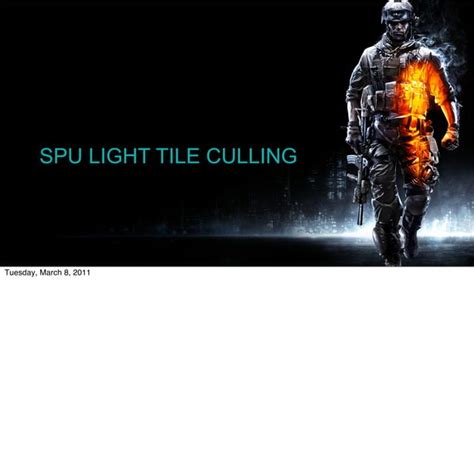 spu based deferred shading for battlefield 3 on playstation 3 ppt