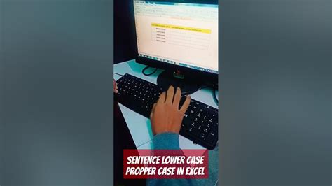 Ms Excel Datasheet Lower Case Proper Case Excel Computerknowledge
