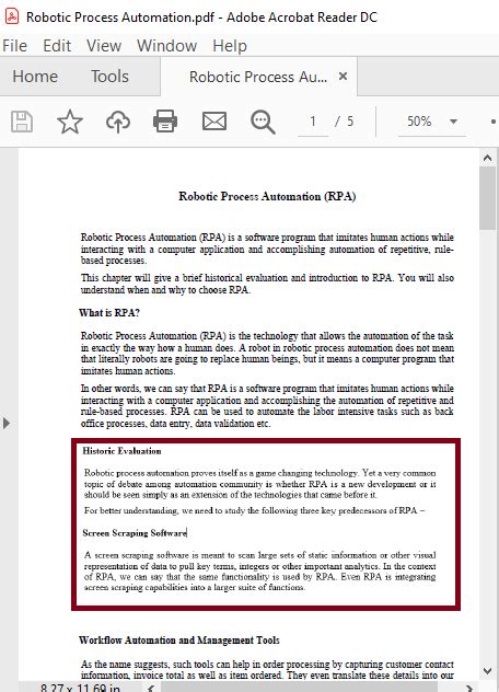 Read PDF With OCR Activity Using UiPath Studio