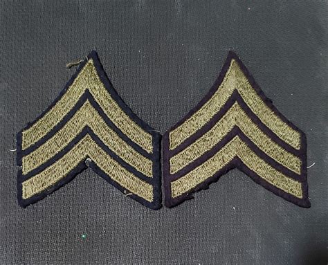 Ww2 Army Technical Sergeant Stripes Bunkermilitary