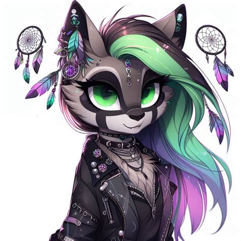 Furry Anthro Raccoon Girl By Dumpsterfireraccoon On Deviantart
