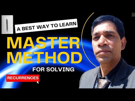 Understanding The Master Method For Solving Recurrences Galaxyai