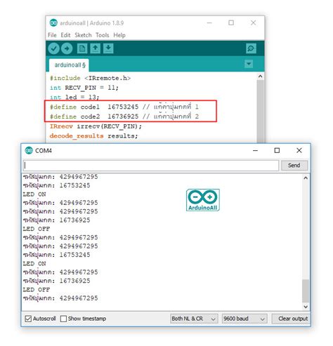 41 Arduino สอนใช้งาน Arduino Ir Remote ควบคุมเปิดปิดไฟ Led ผ่านรีโมท
