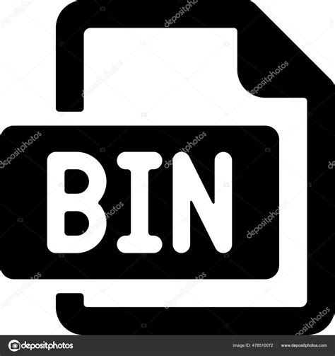File Bin Code Icon Solid Style Stock Vector Image By Iconfinder
