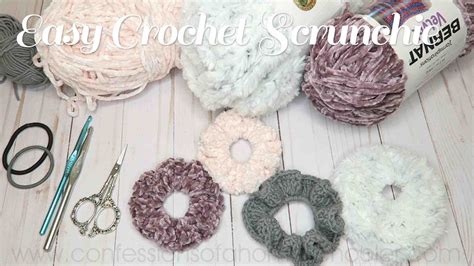 Easy Crochet Scrunchie Tutorial Confessions Of A Homeschooler