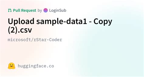 Microsoftrstar Coder · Upload Sample Data1 Copy 2csv