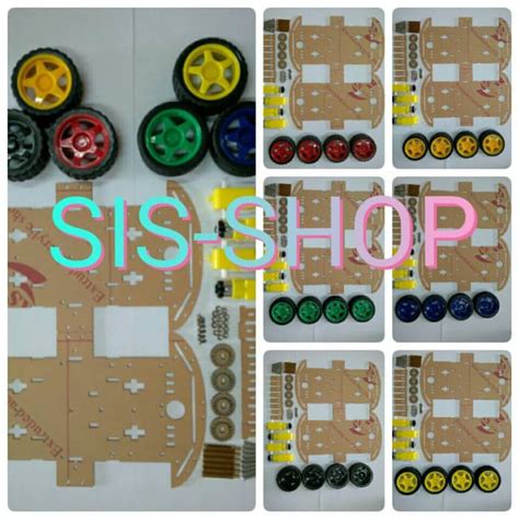 Jual Smart Car Arduino Smartcar 4wd 4 Wheel Acrylic Blue Biru Shopee