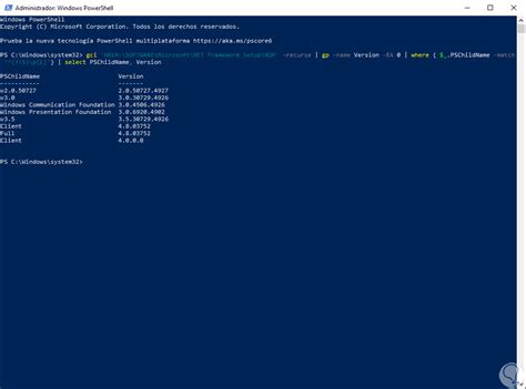 C Mo Ver Versi N Net Framework Windows Solvetic