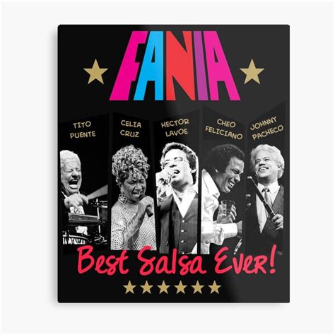 Best Salsa Singers El Dia De Mi Suerte Fania Metal Print For Sale By
