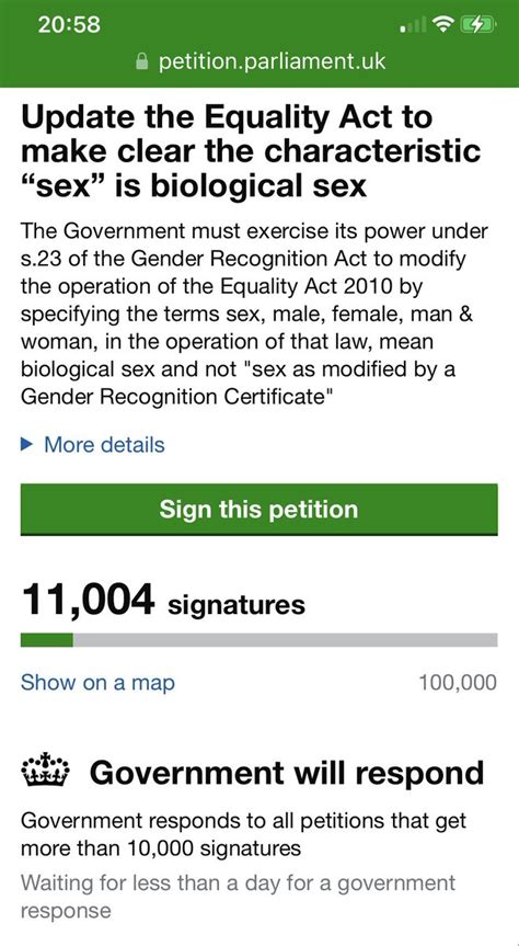 Sex Matters On Twitter Https Petition Parliament Uk Petitions