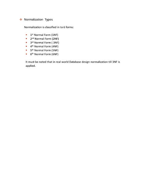 Types Normalization Pdf
