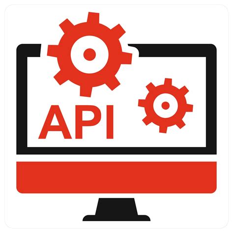 Api Configuration Icon Concept In Red Color 67224211 Vector Art At Vecteezy