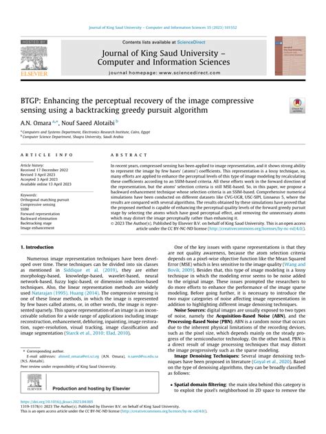 pdf btgp enhancing the perceptual recovery of the image compressive