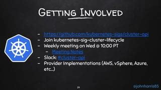 Seattle DevOps Meetup Kubernetes Cluster API PPT