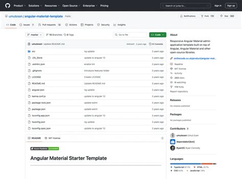 Angular Material Template By Umutesen A Undefined Template Built At Lightspeed