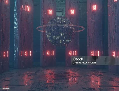 네온 조명미래의 도시 경관 공상 과학 소설과 판타지 개념 이것은 3d 렌더 그림입니다 도시 전사에 대한 스톡 사진 및 기타 이미지 Istock