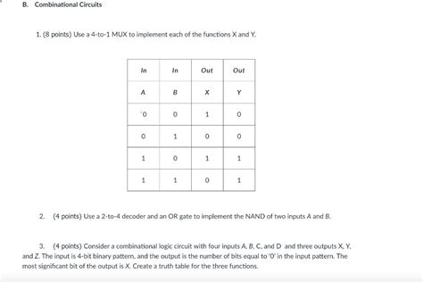 Solved B Logic Gates Ced Points Given The Logic Chegg