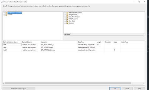 Oledb Ssis Recordset Destination Not Working For Time Column Stack Overflow