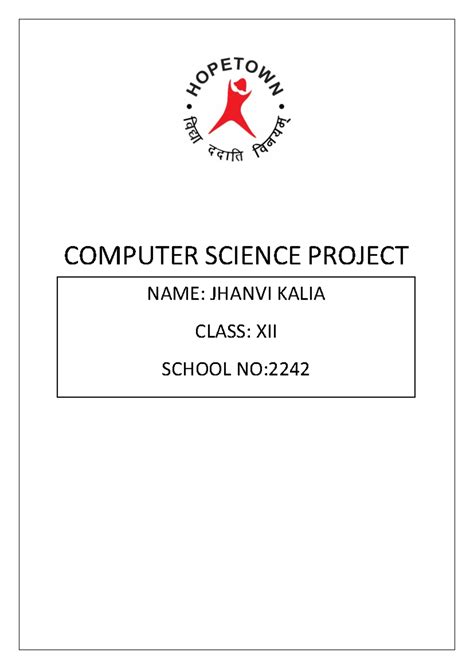 Class Xii Computer Science Project Java Programming Concepts Studocu