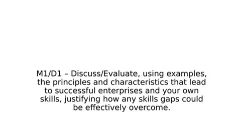 It Btec Level 3 Unit 20 Enterprise In It Learning Aim A Teaching Resources