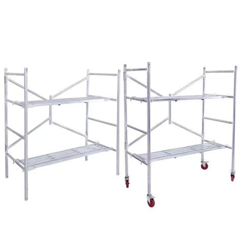 Portable Scaffolding 120 60 120cm Foldable Scaffolding With Wheels
