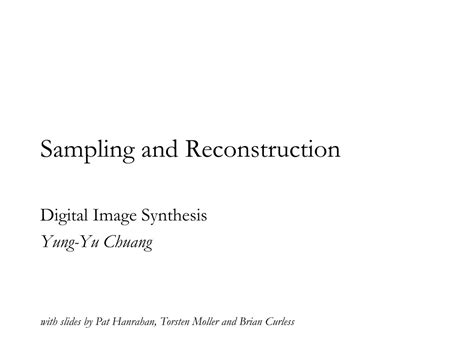 Ppt Sampling And Reconstruction Powerpoint Presentation Free