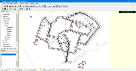 Subcatchment Network In The Swmm Model Actual Conditions In The Field