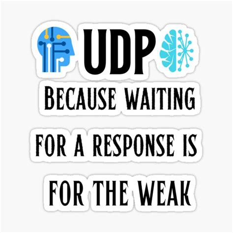 Computer Science Programmer Udp Joke Sticker For Sale By Leshewle Redbubble