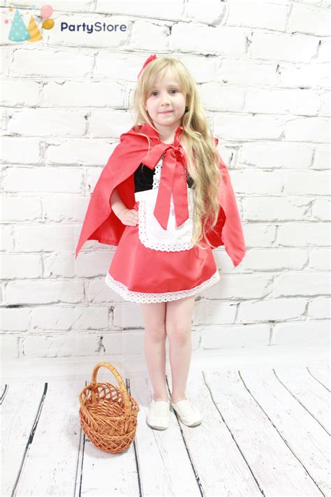Костюм Красной Шапочки атлас Party Store